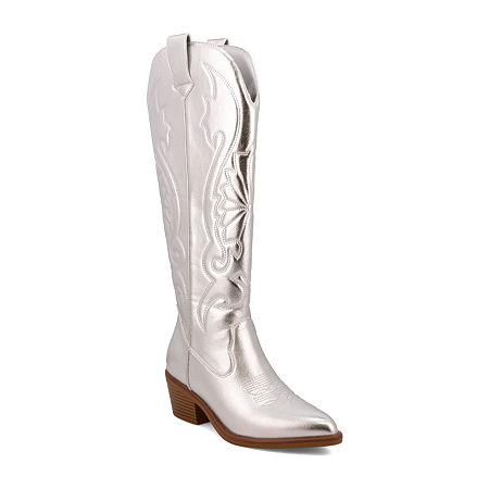 Click here for Mia Girl Womens Beth Stacked Heel Cowboy Boots  6... prices