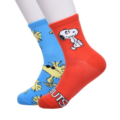 2-pc. Peanuts Snoopy Crew Socks Womens, Color: Peanuts - JCPenney