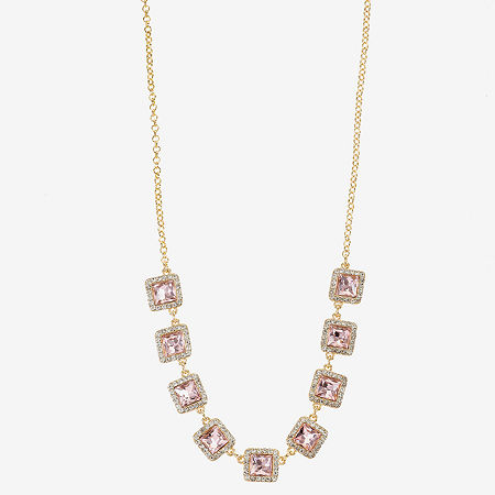 Click here for Monet Jewelry Womens Pink 17 Inch Collar Necklace... prices