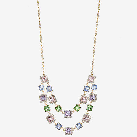 Click here for Monet Jewelry Layered Womens Pink Glass 18 Inch St... prices
