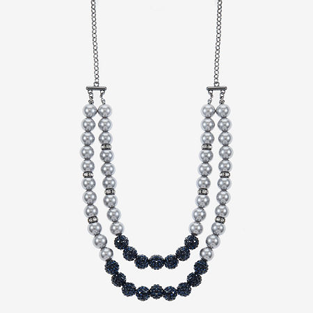 Click here for Monet Jewelry Layered Womens Glass 20 Inch Strand... prices