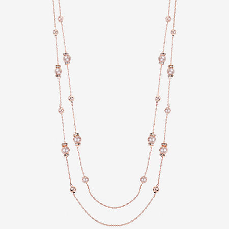 Click here for Monet Jewelry Rose Gold Layered Womens Glass 38 In... prices