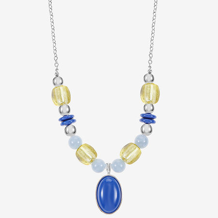 Click here for Liz Claiborne Womens Blue 18 Inch Pendant Necklace... prices