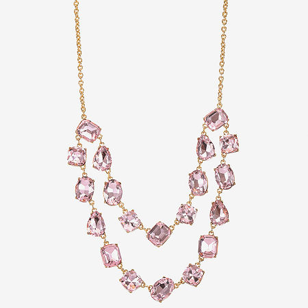 Click here for Monet Jewelry Gold Tone Layered Womens Glass 18 In... prices