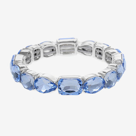 Click here for Monet Jewelry Womens Glass Oval Stretch Bracelet... prices