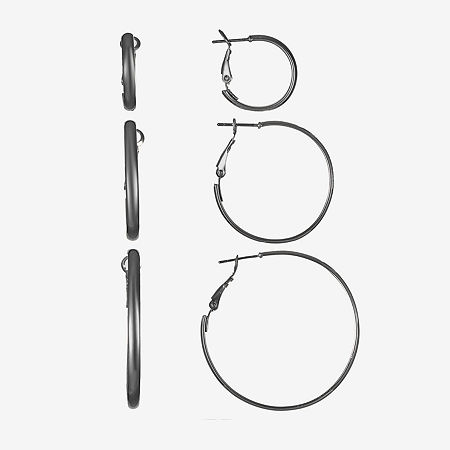 Click here for Liz Claiborne Hoop Womens Hypoallergenic 3 Pair Ea... prices