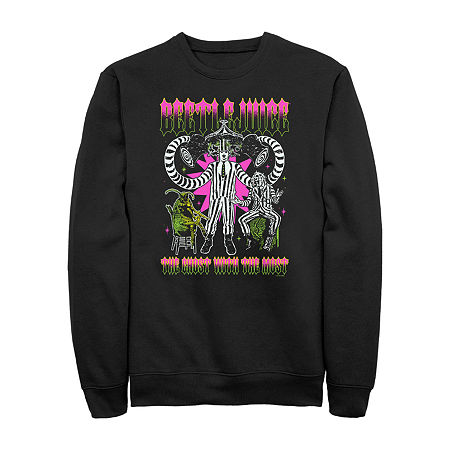 Click here for Novelty Mens Crew Neck Long Sleeve Beetlejuice Swe... prices