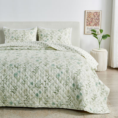 Reversible Floral Print Quilt Set - JCPenney