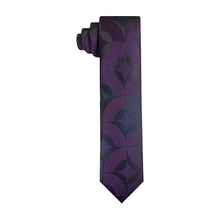 Click here for J. Ferrar Geometric Tie  One Size  Purple prices