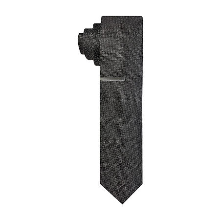 Click here for J. Ferrar Shimmer Tie  One Size  Black prices