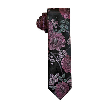 Click here for J. Ferrar Floral Tie  One Size  Pink prices