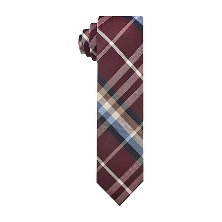 Click here for J. Ferrar Plaid Tie  One Size  Red prices