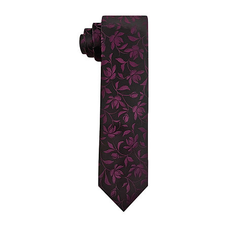 Click here for J. Ferrar Floral Tie  One Size  Purple prices