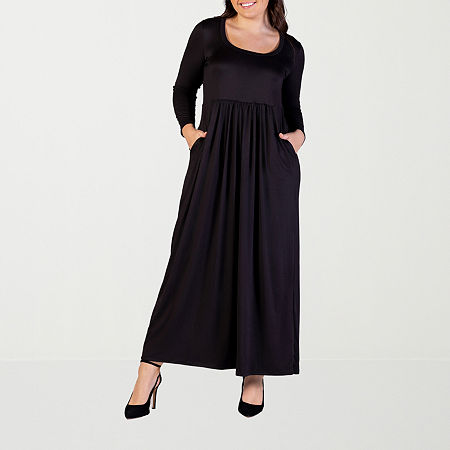 Click here for Plus Size 24/7 Comfort Apparel Empire Waist Pocket... prices