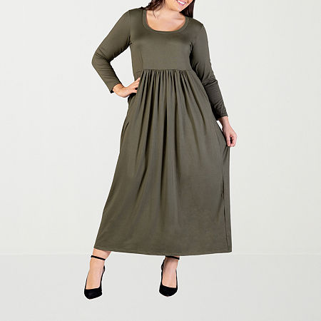 Click here for Plus Size 24/7 Comfort Apparel Empire Waist Pocket... prices