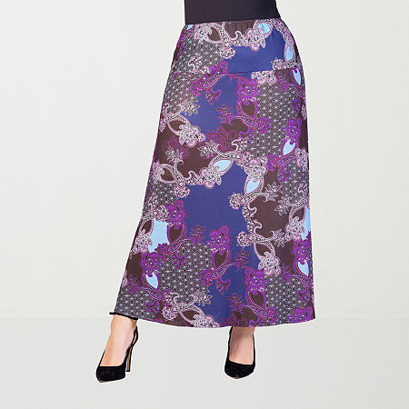 Click here for Plus Size 24/7 Comfort Apparel Paisley A-Line Maxi... prices