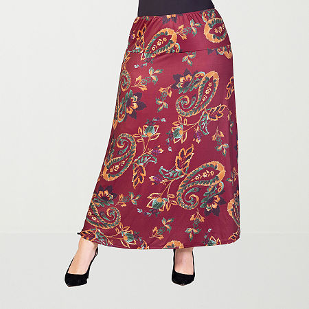 Click here for Plus Size 24/7 Comfort Apparel Wine Paisley A-Line... prices