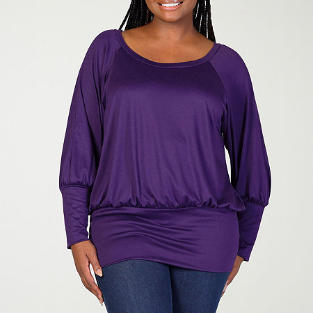 Click here for 24seven Comfort Apparel Plus Size Round Neck Bande... prices