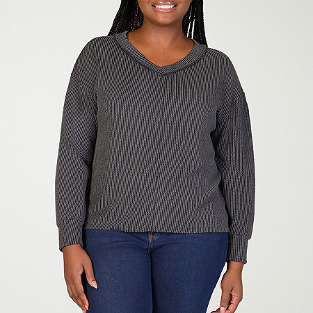 Click here for 24seven Comfort Apparel Plus Size Fit Ribbed Knit... prices