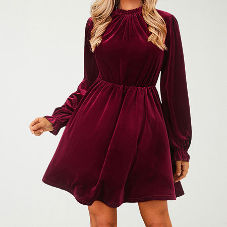 Click here for CUPSHE Womens Long Sleeve Peasant Dress  Large  Re... prices