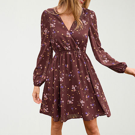 Click here for CUPSHE Womens Long Sleeve Floral Peasant Dress  Sm... prices