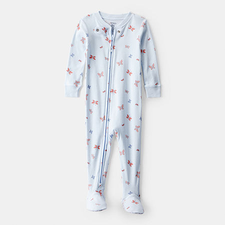 Click here for Carters Baby Girls Footed Crew Neck Long Sleeve On... prices