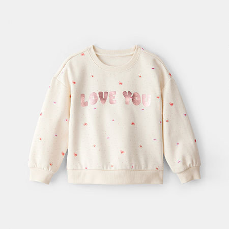 Click here for Carters Toddler Girls Round Neck Long Sleeve Sweat... prices