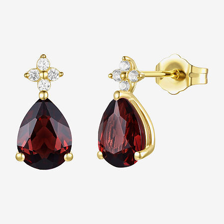 Click here for (I-J/I2-I3) Womens 1/10 CT. T.W. Genuine Red Garne... prices