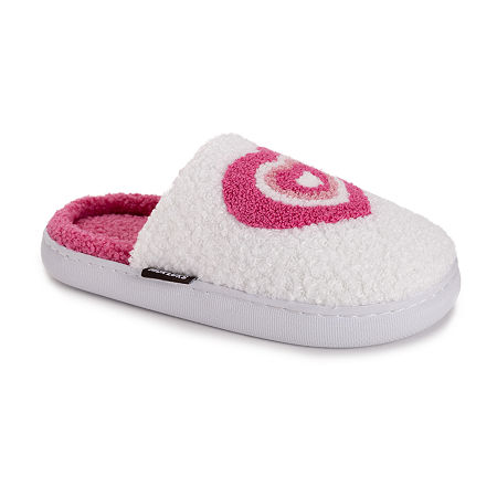 Click here for Muk Luks Heart Slipper Womens Memory Foam Slip-On... prices
