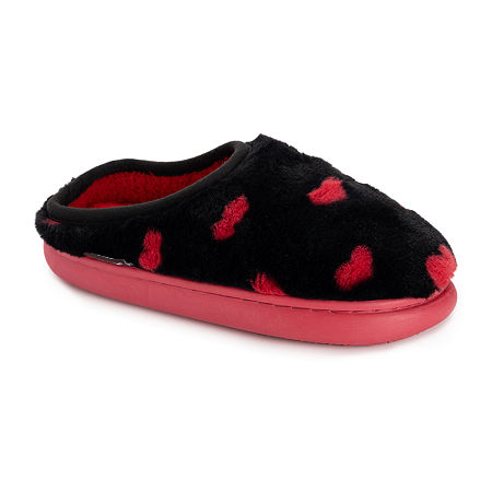 Click here for Muk Luks Hearts Slipper Womens Memory Foam Slip-On... prices