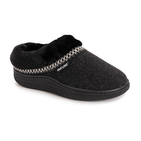 Click here for Muk Luks Womens Neira Faux Wool Clog - Black prices