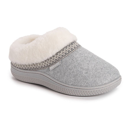 Click here for Muk Luks Womens Neira Faux Wool Clog - Grey heathe... prices