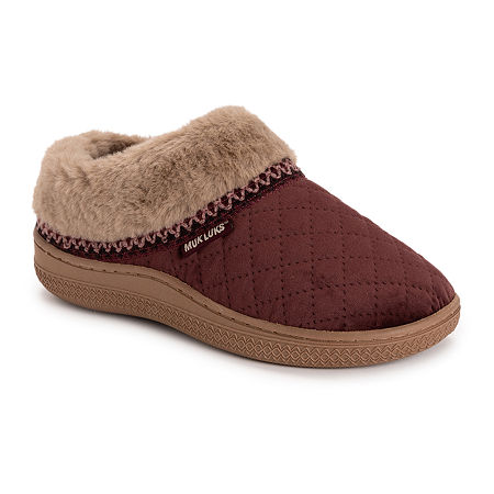 Click here for Muk Luks Womens Charlee Velvet Clog - Merlot prices