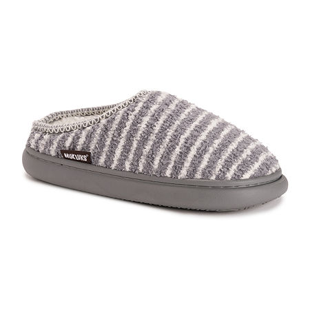 Click here for Muk Luks Womens Janna - Cozy Crew Clog - Grey stri... prices