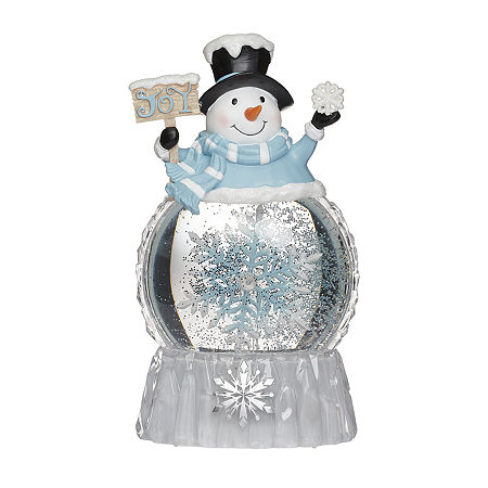 Click here for Roman 9h Lighted Snowman With Rotating Snowflake C... prices