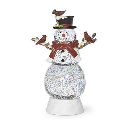 Click here for Roman 12H Lighted Swirl Snowman With Cardinals Chr... prices