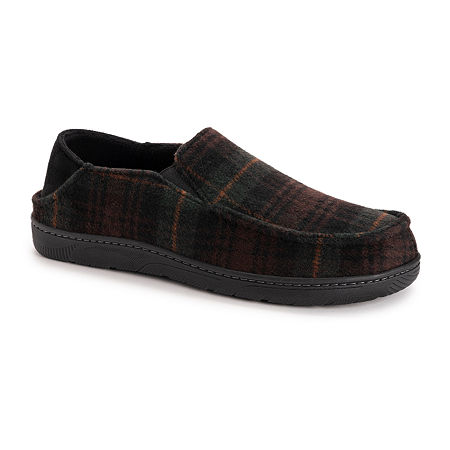 Click here for Muk Luks Mens Owen Full Fit Slipper - Brown plaid prices