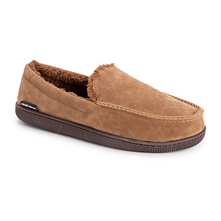 Click here for Muk Luks Faux Suede Moccasin Mens Memory Foam Slip... prices
