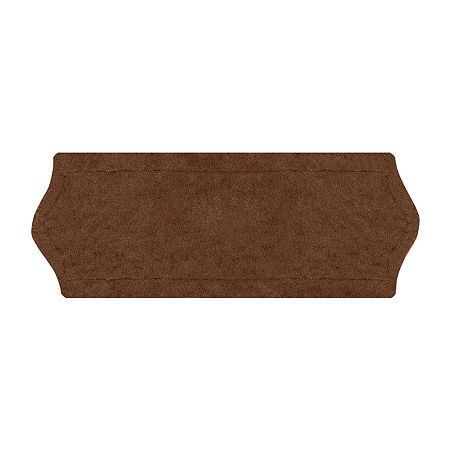 Home Weavers Inc Waterford Quick Dry 22X60 Inch Bath Rug  One Size  Brown
