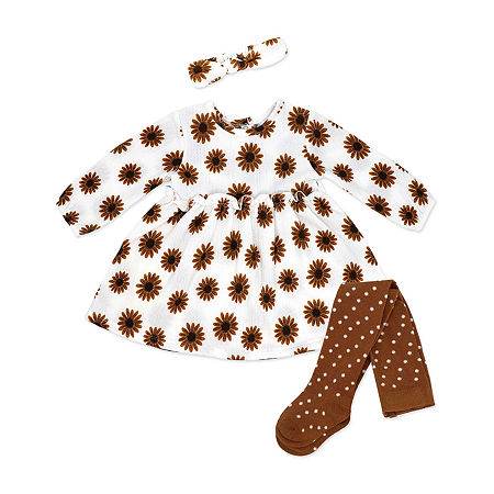 Click here for 3 Stories Trading Company Baby Girls 3-pc. Long Sl... prices