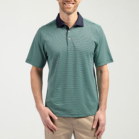 Click here for Cutter & Buck Mens Virtue Eco Pique Micro Stripe R... prices