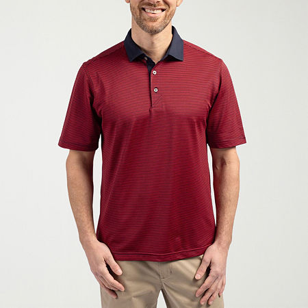Click here for Cutter & Buck Mens Virtue Eco Pique Micro Stripe R... prices