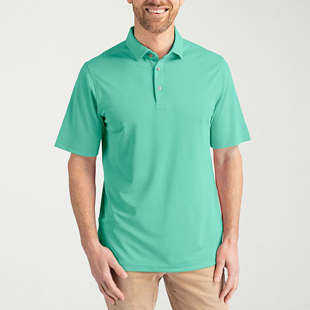 Cutter & Buck Mens Virtue Eco Pique Recycled Polo - Fresh mint