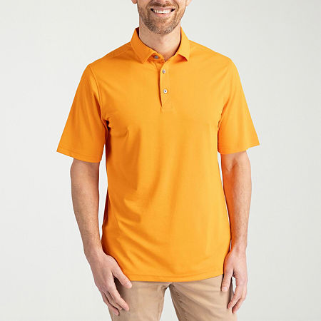 Cutter & Buck Mens Virtue Eco Pique Recycled Polo - Orange burst