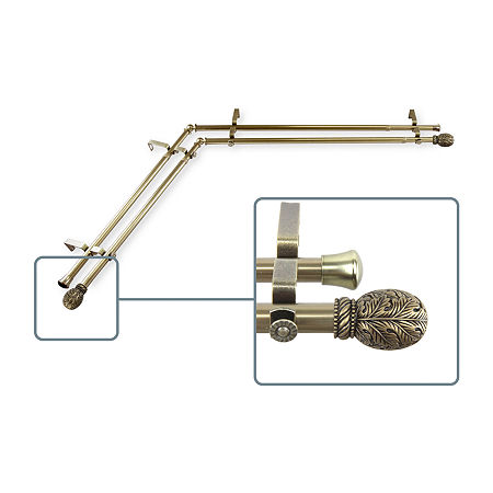 Click here for Rod Desyne Forest Corner Window Double Curtain Rod... prices