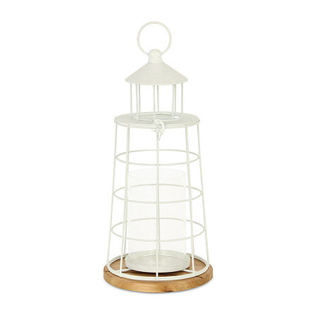 Click here for Cheungs Caler White Lighthouse Metal Decorative La... prices