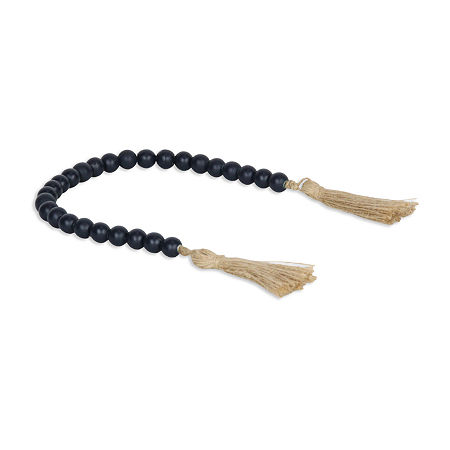 Click here for Cheungs Akaida Dark Blue Wood Bead Tassel Handmade... prices