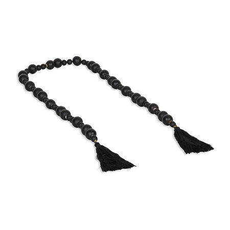 Click here for Cheungs Akaida Black Wood Bead Tassel Handmade Tab... prices