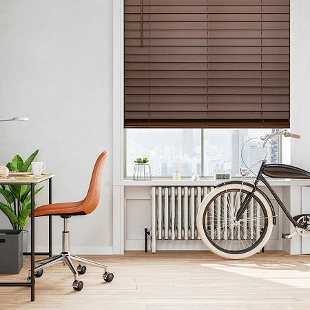 Click here for Cut-to-Width 2 Cordless Faux-Wood Blinds  One Size... prices