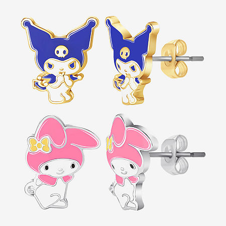 Click here for Womens 18K Gold Over Brass Hello Kitty Kuromi My M... prices